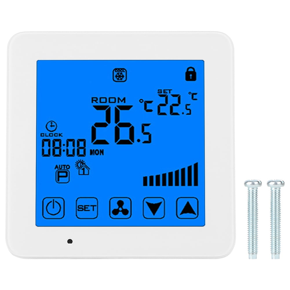 Tletseagh Touch LCD Screen Thermostat Air Conditioner Temperature ...