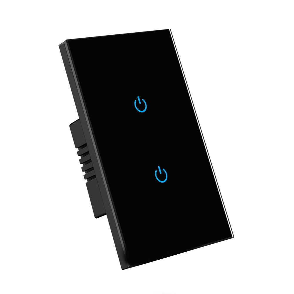Touch Light Switch 2 3 Gang Wall Switch Glass Panel Led Indicator 3 ...