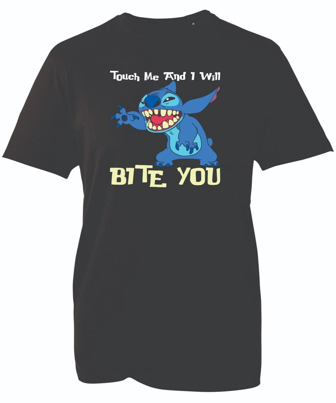 Touch Me And I will Bite You T-Shirt Funny Cartoon Joke Meme Funny ...