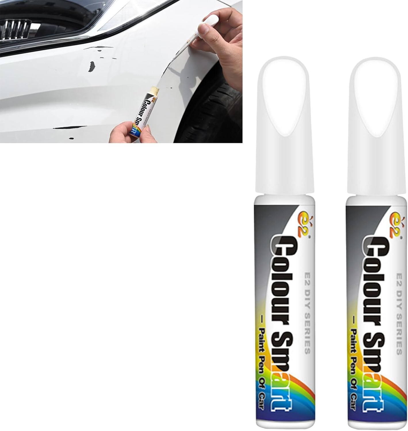 Touch Up Paint for Cars, 2Pcs Car Scratch Remover Pen, Automotive Touch ...