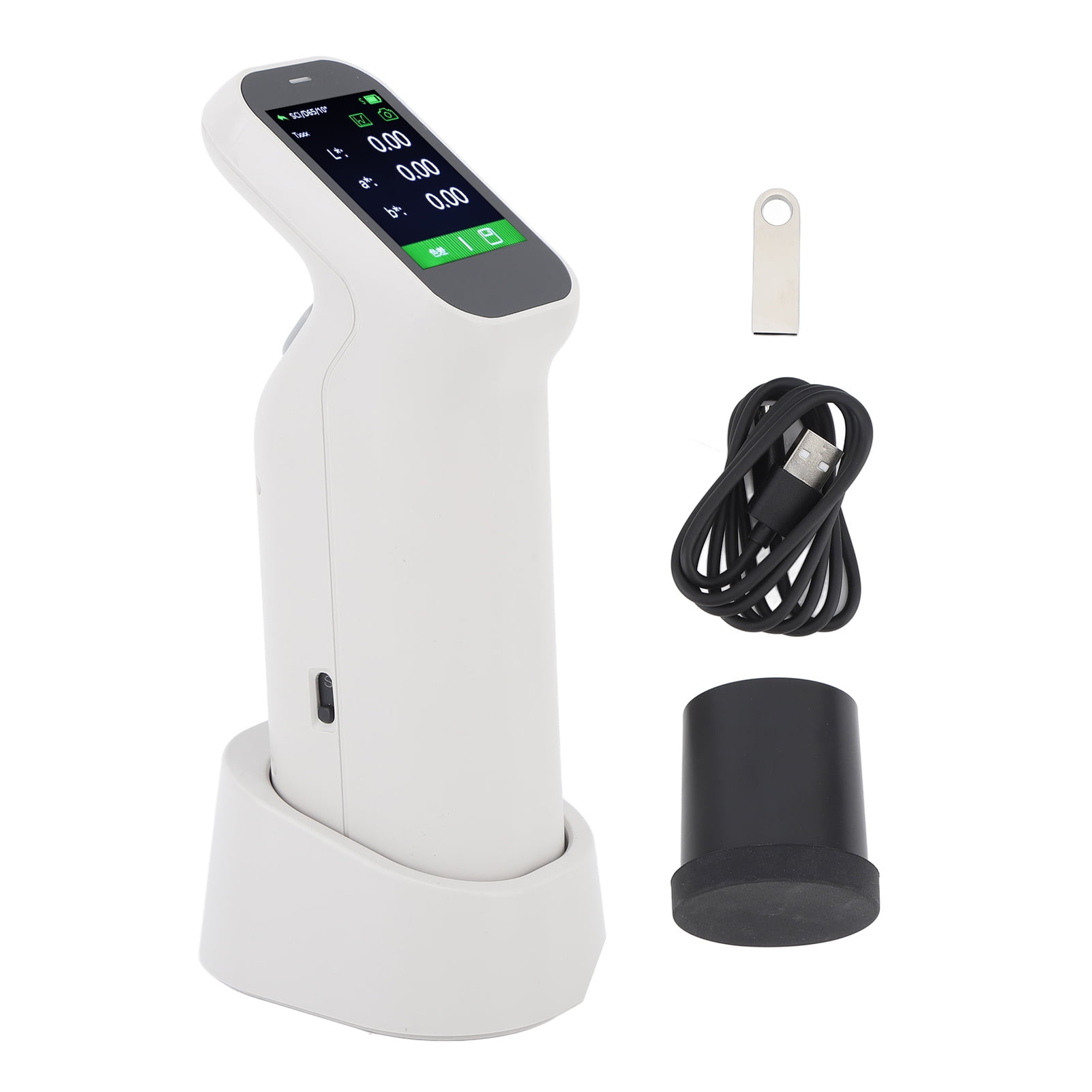 Touch Screen Colorimeter 6mm Color Difference Tester Portable Color Analyzer Meter Built In