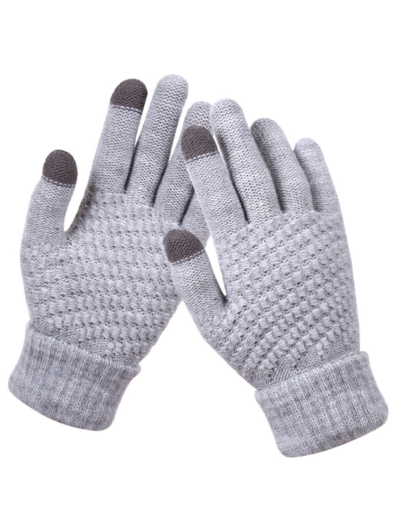 Touch Screen Gloves Unisex Woolen Knitted Anti Slip Mobile Phone Gloves ...
