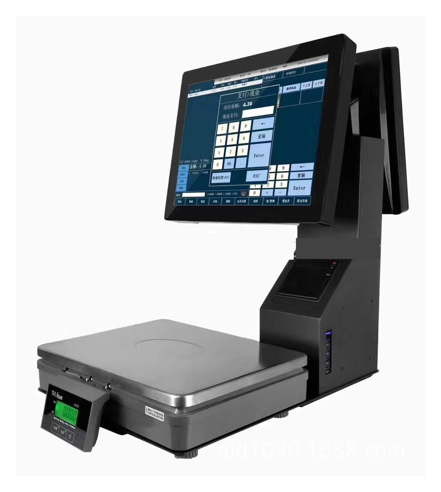 Touch Screen PC Cashier Scale, Fruit Shop, Snack Food, Stewed Food Shop ...