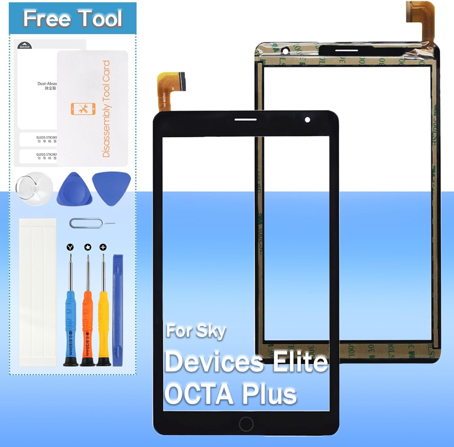 Touch Screen Replacement for Sky Devices Elite Octa Plus 8 inch 45pin CX225B Tablet Touch Screen ...