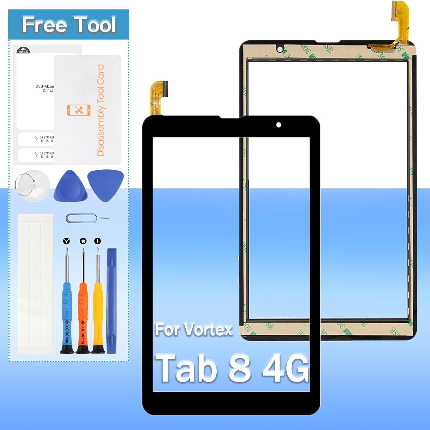 Touch Screen Replacement for Vortex Tab 8 4G MJK-PG080-1637-V1 8 ...