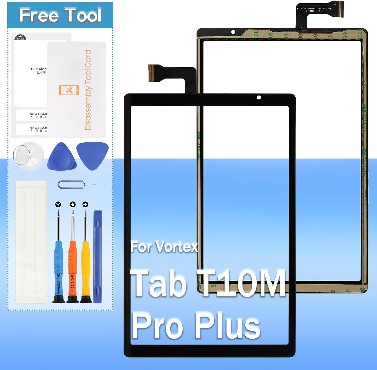 Touch Screen Replacement for Vortex Tab T10M Pro Plus MJK-GG101-2329-V1 ...