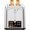 Touch Screen Toaster 2 Slice Retro Stainless Steel,Best Prime 2 Slice ...