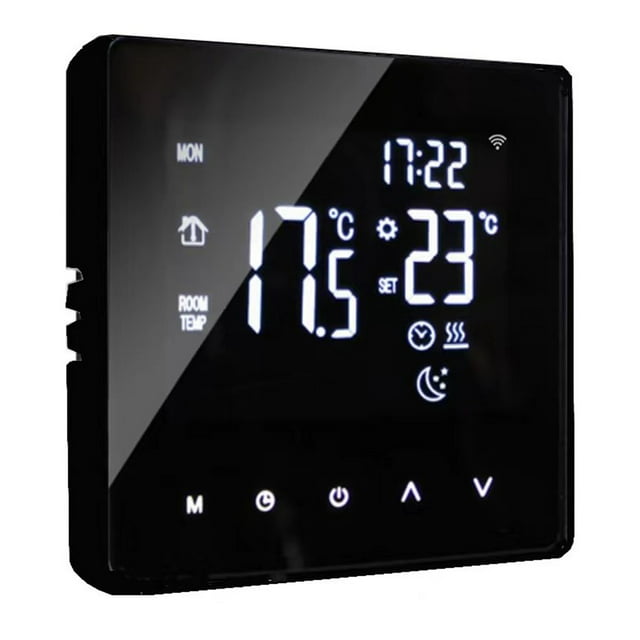 Touch Screen WiFi Electric Heating Thermostat, LCD Display, Weekly ...