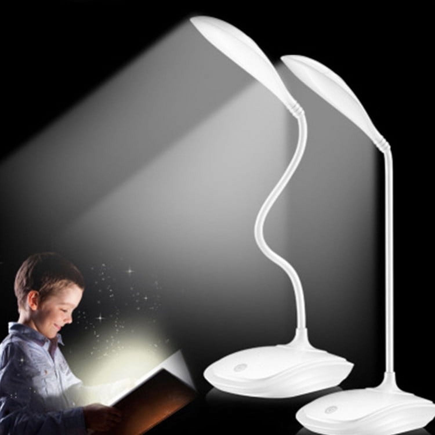 Touch Sensitive Cordless Reading Light Flexible LED Computer USB Reable ...