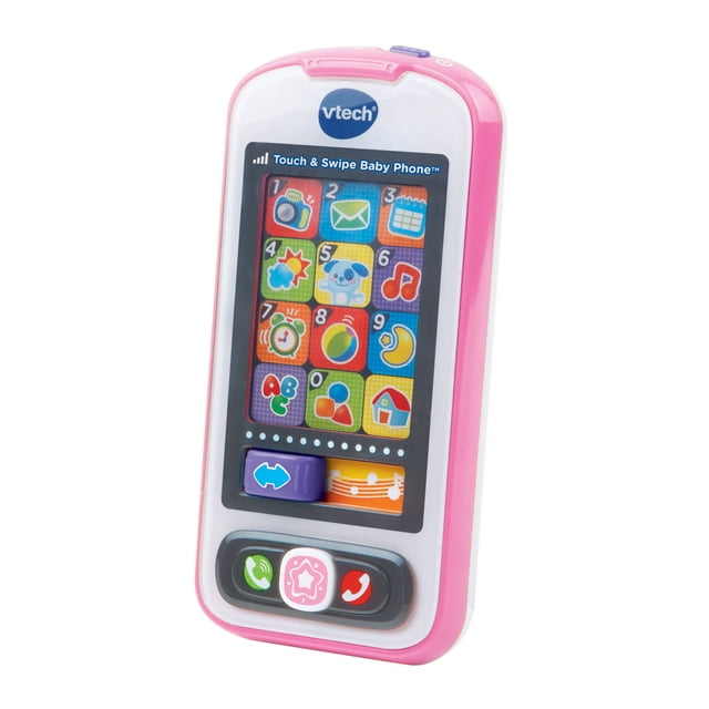 VTech's Toy Mobile Touch & Swipe Baby Phone - Pink: First Play for ...