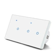 WiFi Enabled 3 Gang Touch Wall Switch - Alexa & Google Assistant ...