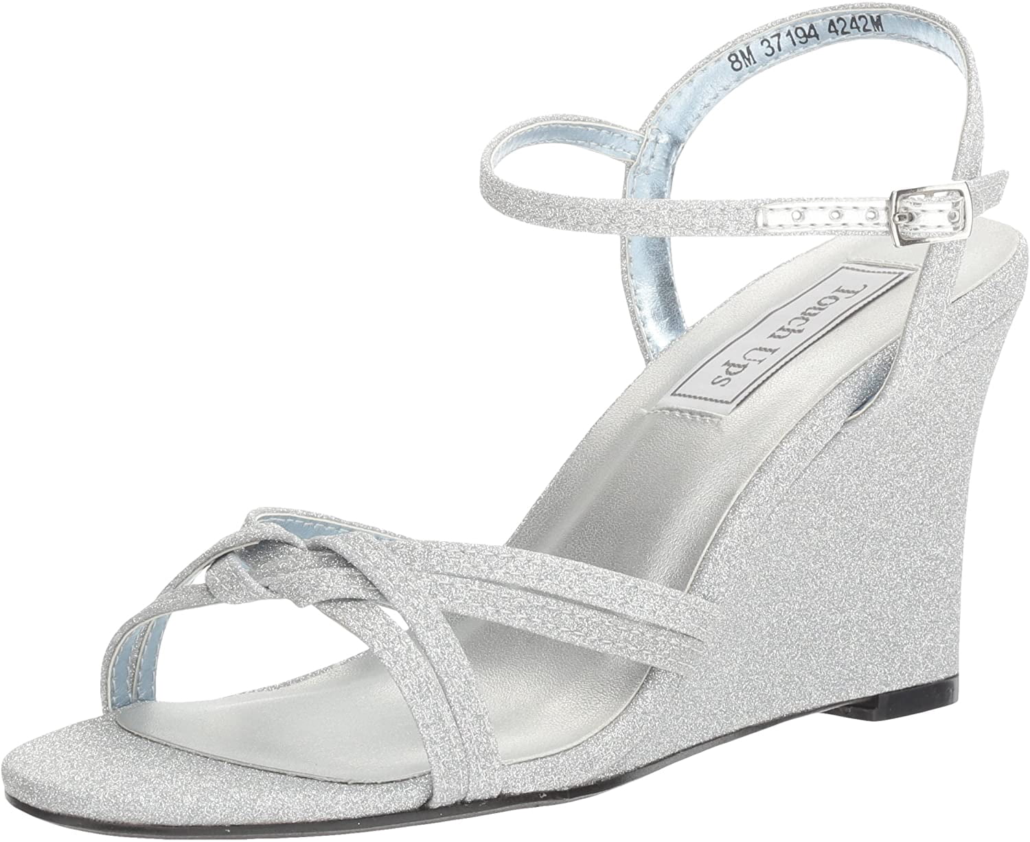 Touch Ups Womens Buffy Peep Toe Casual Ankle Strap Sandals - Walmart.com