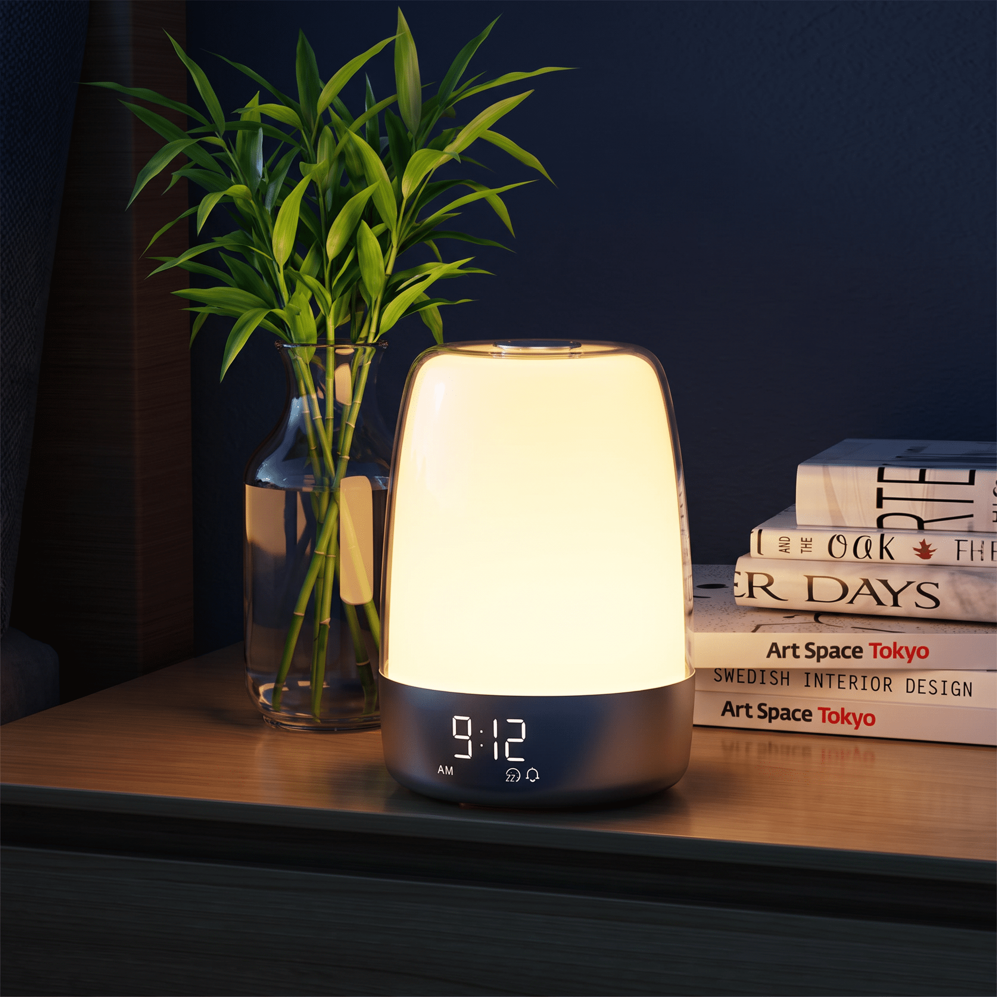 Touch Wake Up Night Light with Sunrise Simulation Alarm Clock Nursery ...