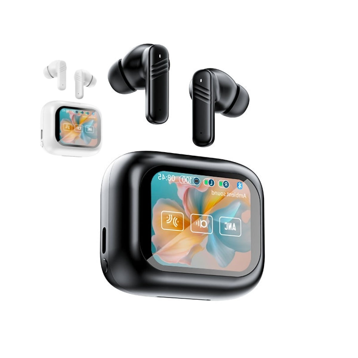 Touch color screen Wireless Earphone - Full Color Touchable Smart ...