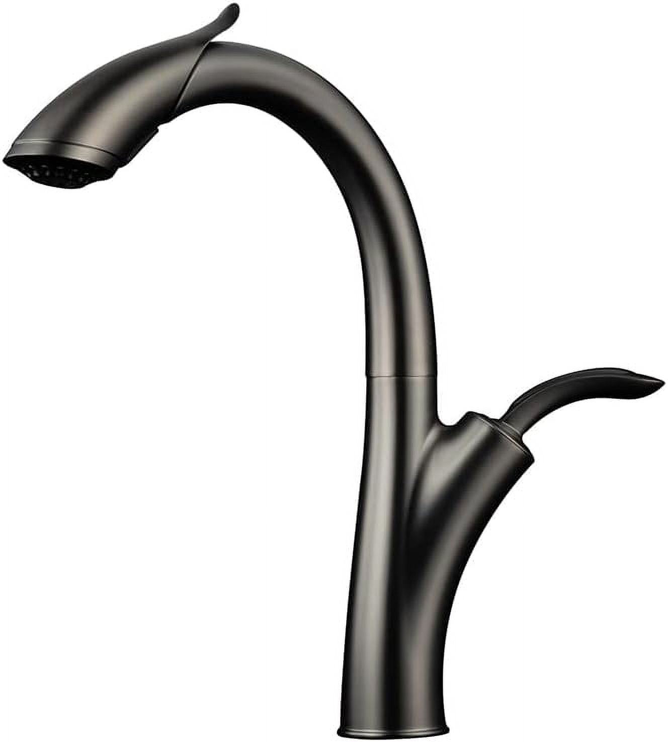 Touch the faucet Kitchen Sink Faucet for Bar Farmhouse Commercial, Pull ...