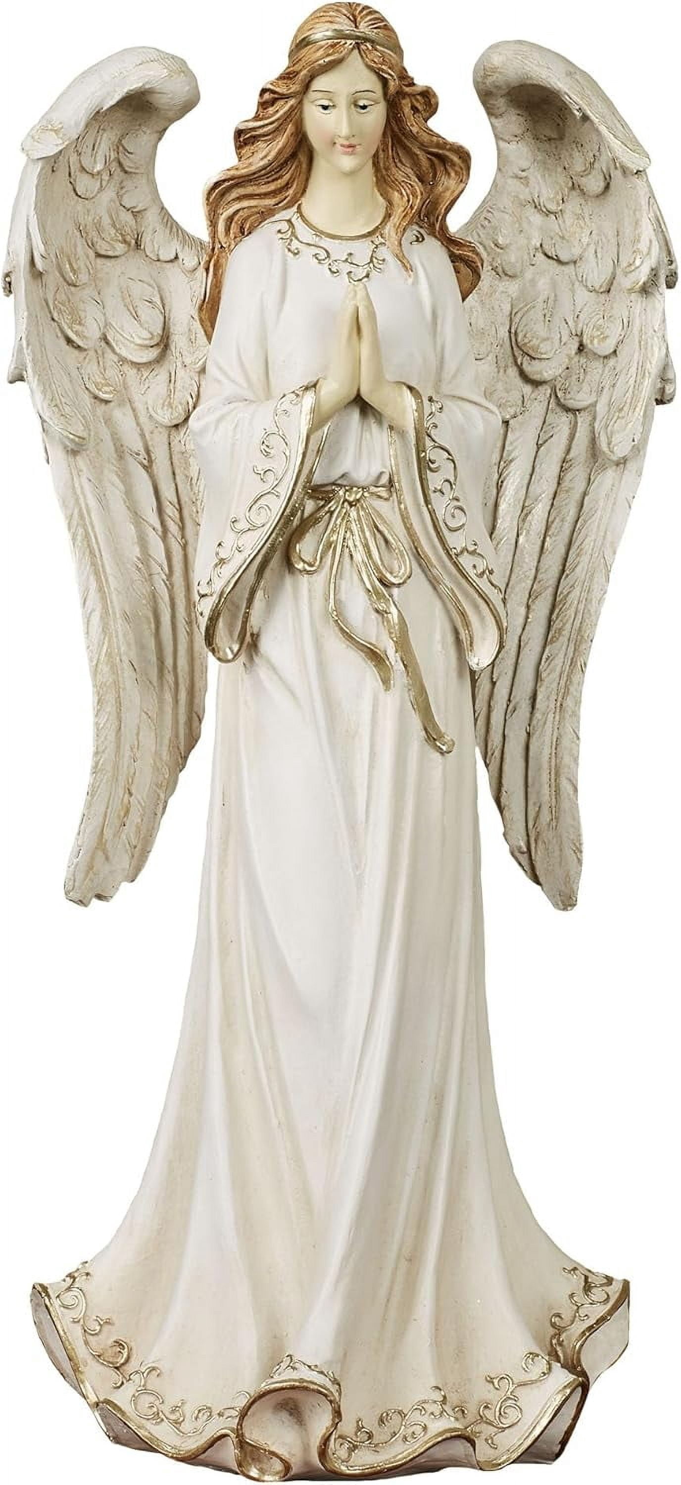 Touch of Class Angel Guardian Antique Ivory Table Sculpture - Walmart.com