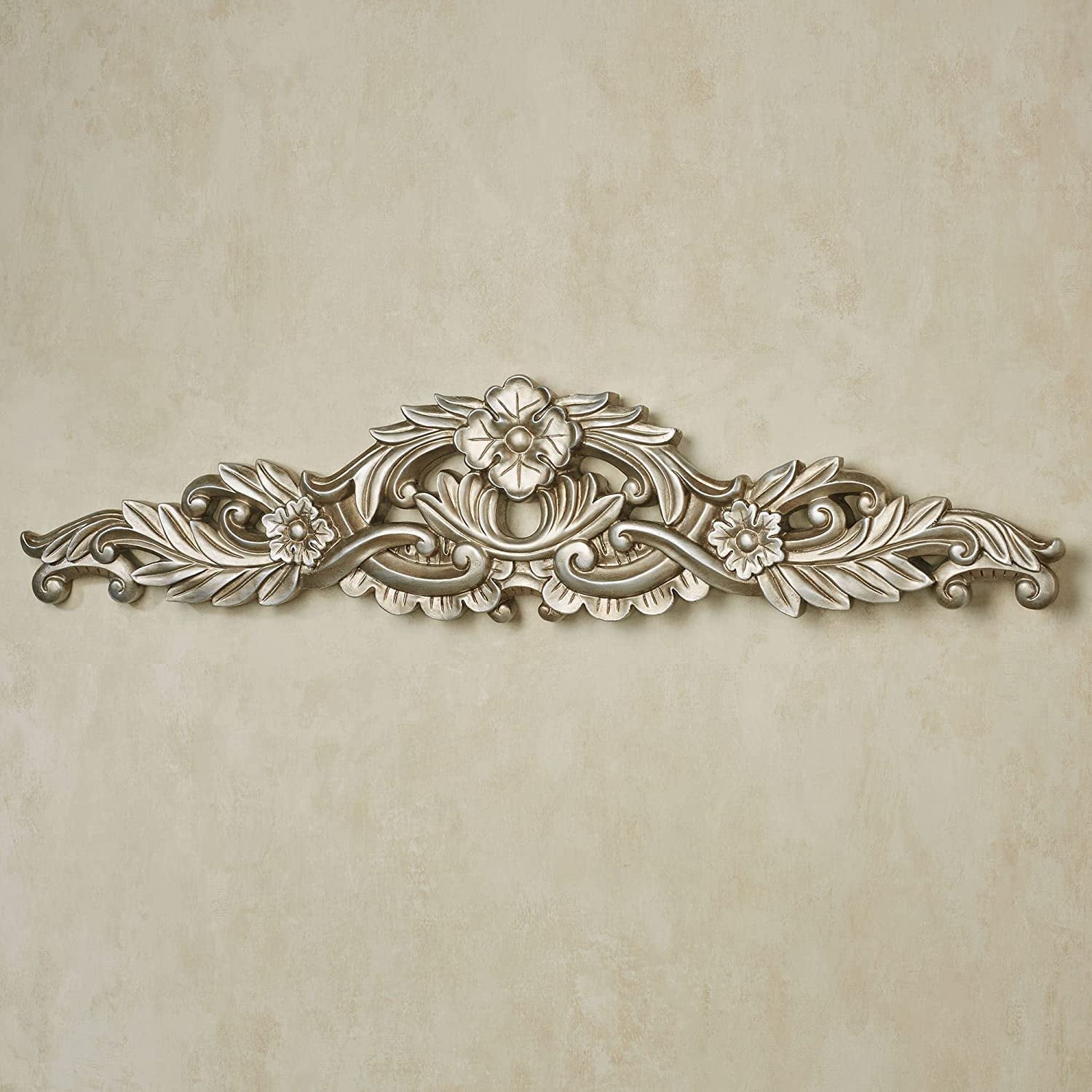 Touch of Class Elegant Valensia Decorative Wall Topper with Platinum ...