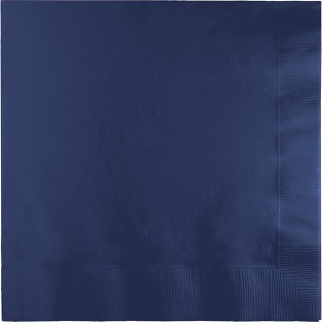 Touch of Color Dinner Napkins, 3-Ply, 1/4 Fold, Navy, 25 Ct - Walmart.com