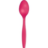 Touch of Color Hot Magenta Pink Plastic Spoons 24 Pack (010591 ...