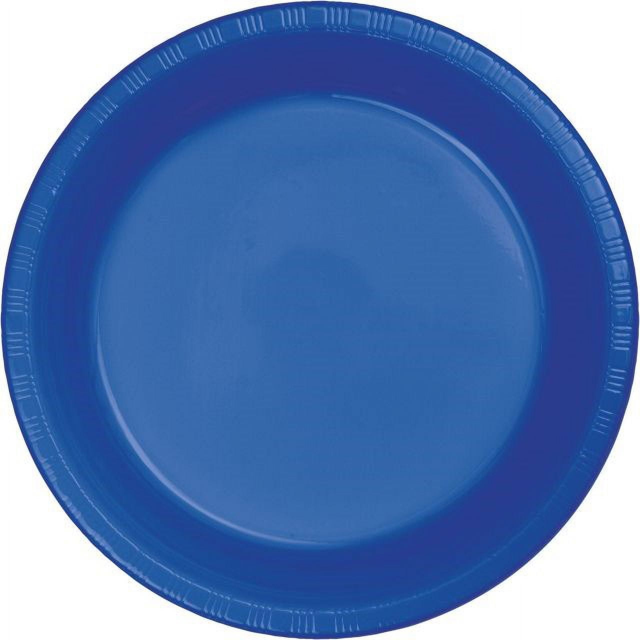Touch of Color Plastic Lunch Plate, 7", Cobalt, 20 Ct - Walmart.com