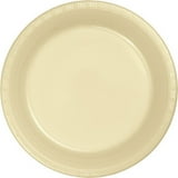 Touch of Color Plastic Lunch Plate, 7", Ivory, 20 Ct - Walmart.com
