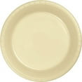 Touch of Color Plastic Lunch Plate, 7", Ivory, 20 Ct - Walmart.com