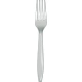 Touch of Color Premium Plastic Forks, Shimmering Silver, 24 Ct ...