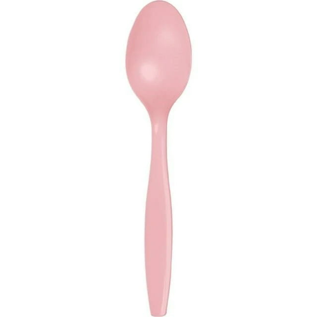 Touch of Color Premium Plastic Spoons, Classic Pink, 24 Ct - Walmart.com
