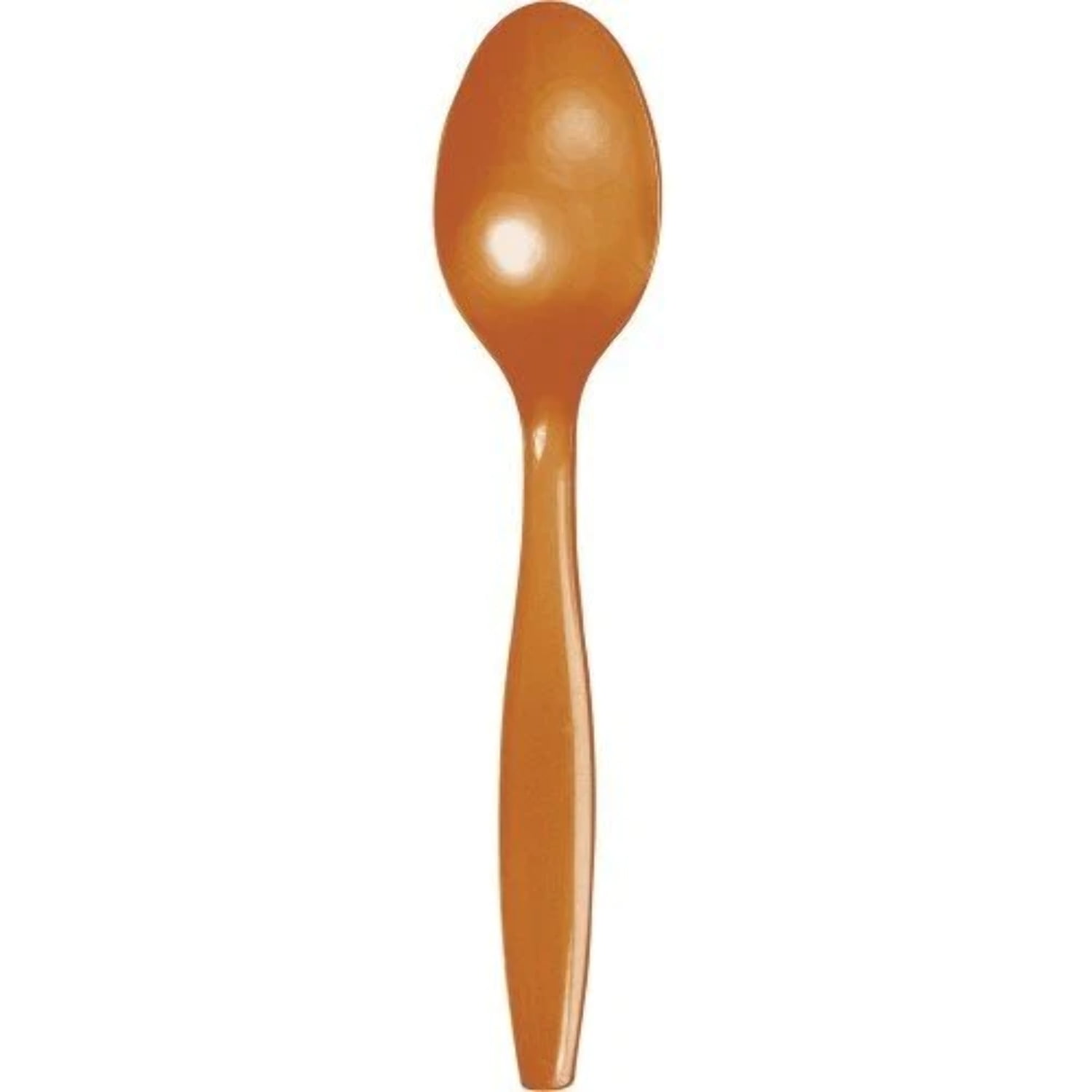 Touch of Color Pumpkin Spice Orange Plastic Spoons, 24-Pack - Walmart.com