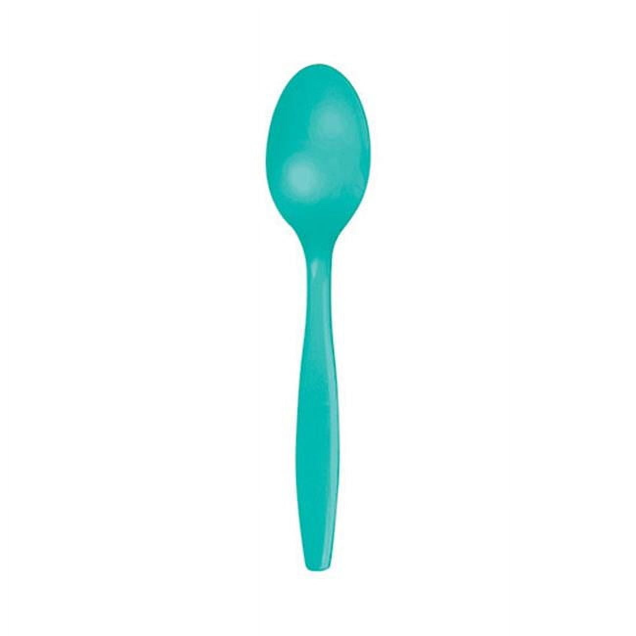 Touch of Color Teal Lagoon Plastic Spoons 24 Pack - Walmart.com