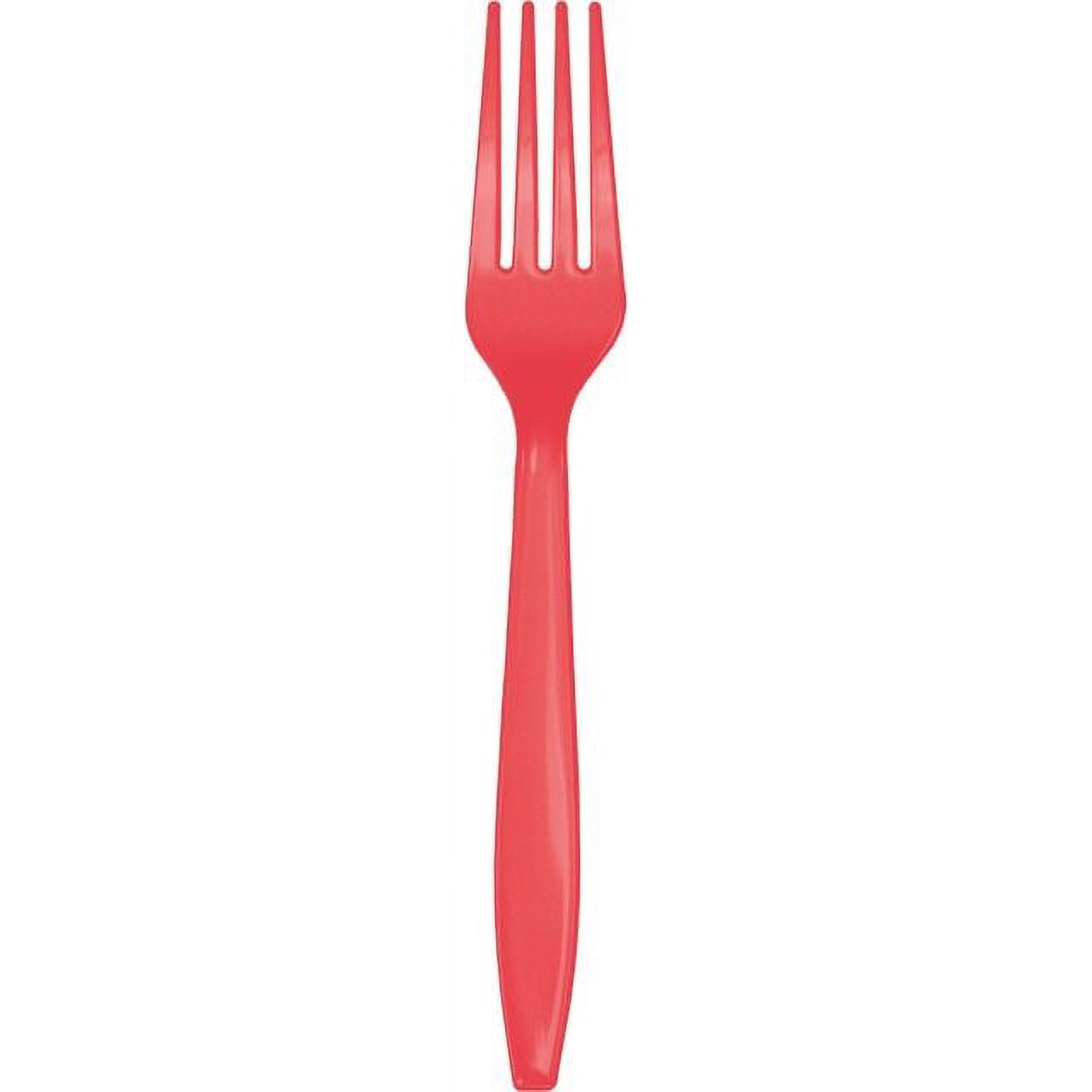 Touch of Color Touch of Color Premium Plastic Forks, Coral, 24 Ct ...