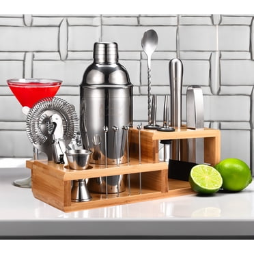 Biemlerfn 25-Piece Cocktail Shaker Set, Mixology Bartender Kit with ...