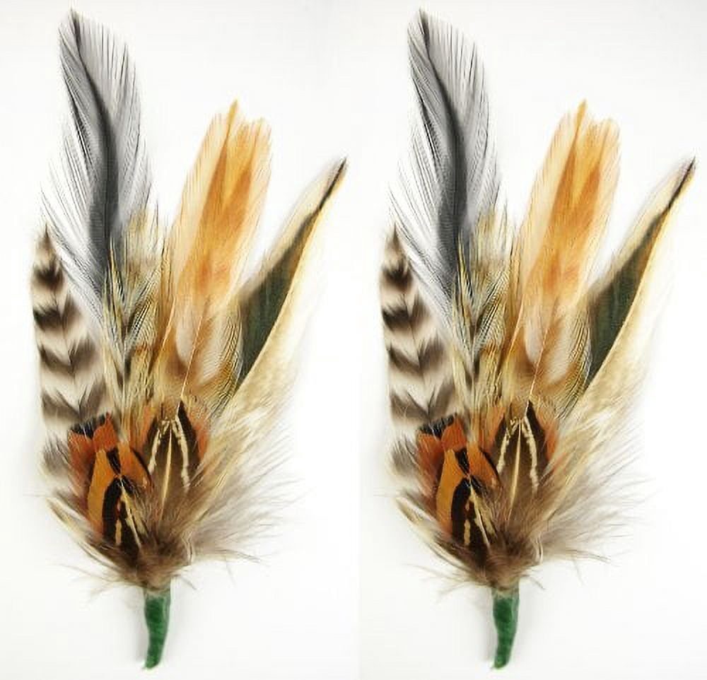 Touch of Nature 2-Piece Feather Pick with Nylon Loop for Arts and ...