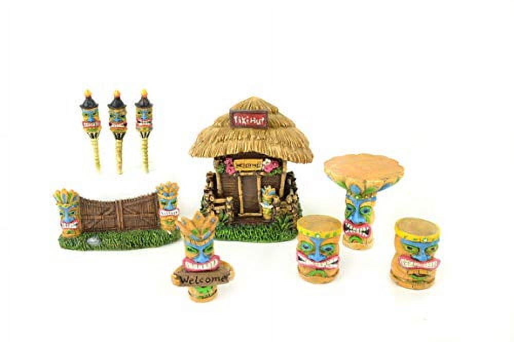Midwest Design Imports 56206 Touch of Nature Tiki Fairy Garden Kit, Set ...