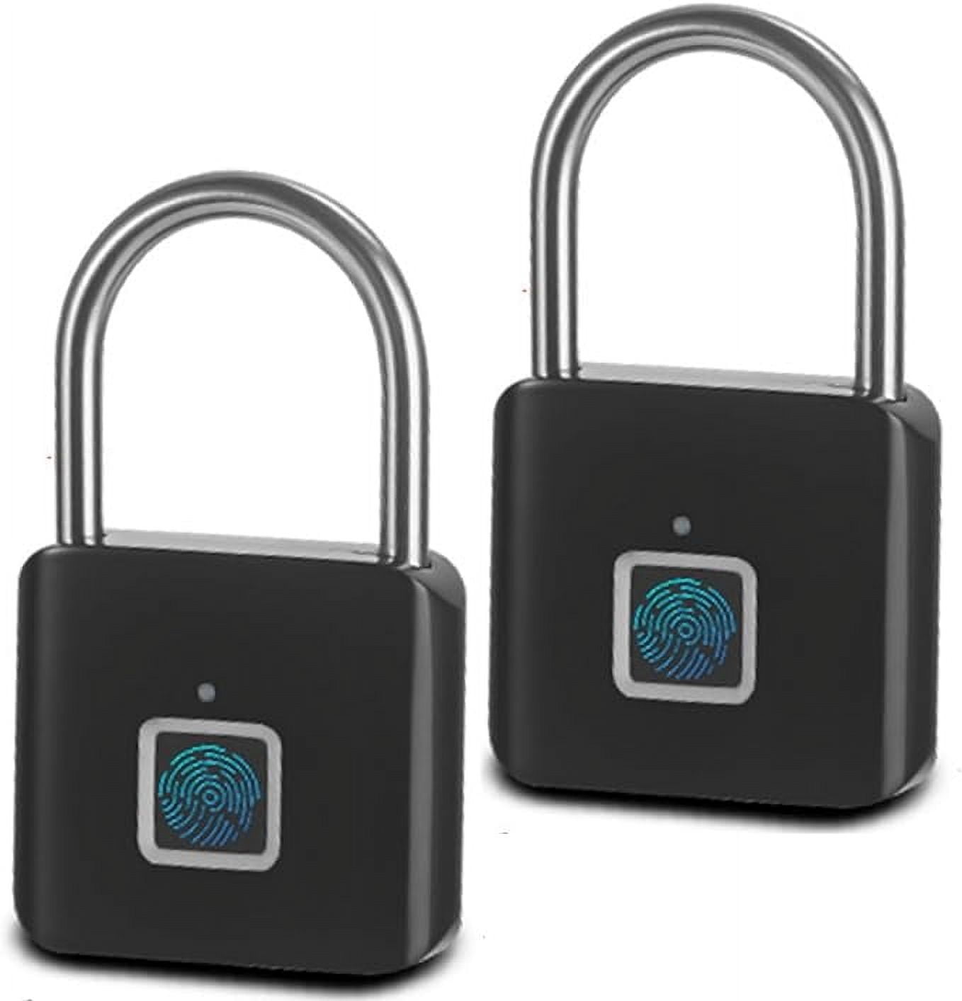 TouchTanium Fingerprint Padlock, Fingerprint Smart Padlock Lock ...