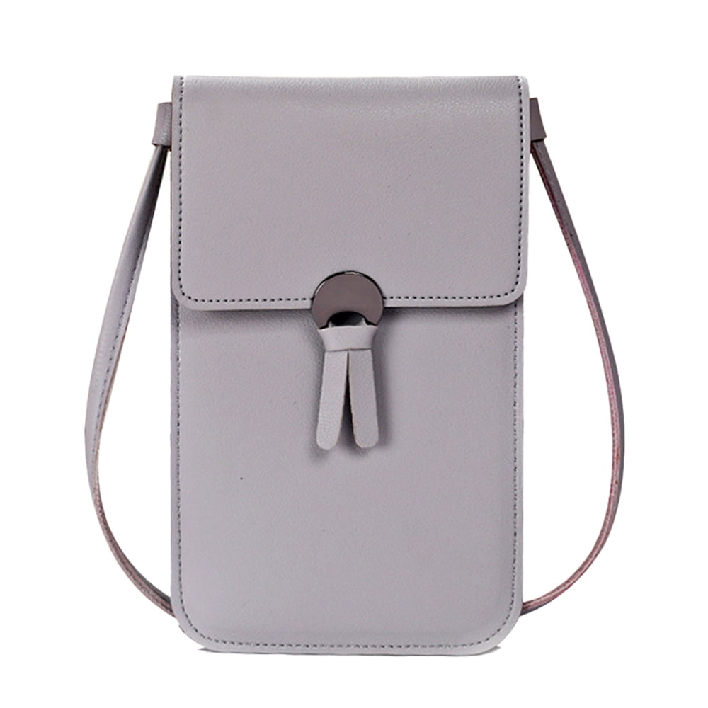 Touchable Single Shoulder Crossbody Phone Bag - Light grey - Walmart.com