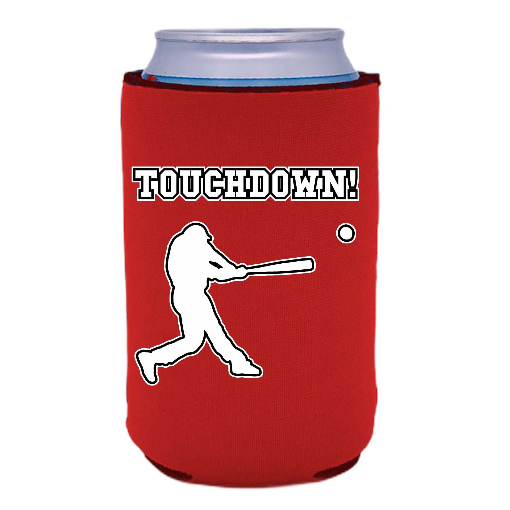 Touchdown Baseball Can Coolie (Red) - Walmart.com