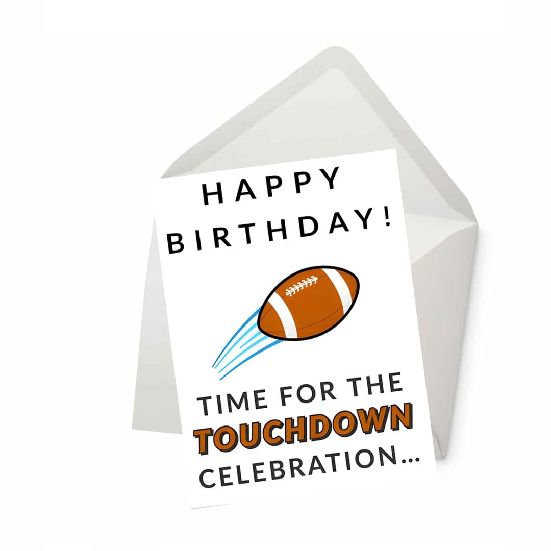 Touchdown Celebration, Football Birthday Card Funny Card for Wife ...