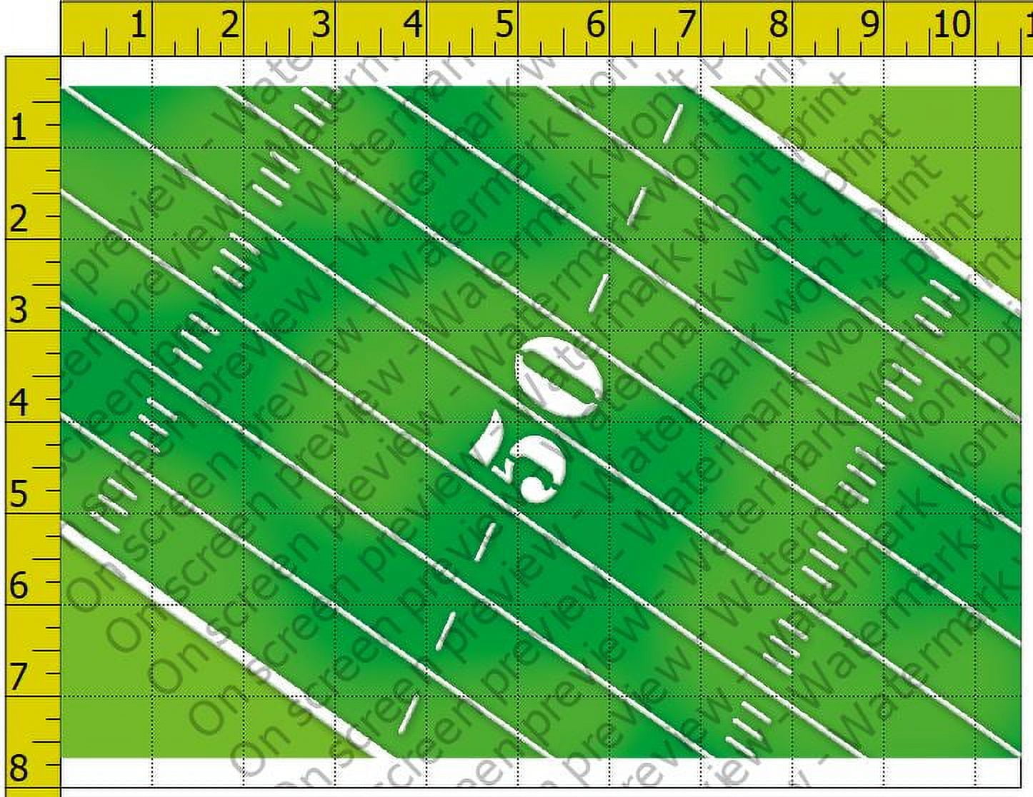 Touchdown-Football Edible Cake Topper [DecoSet Background Only] 1/4 ...