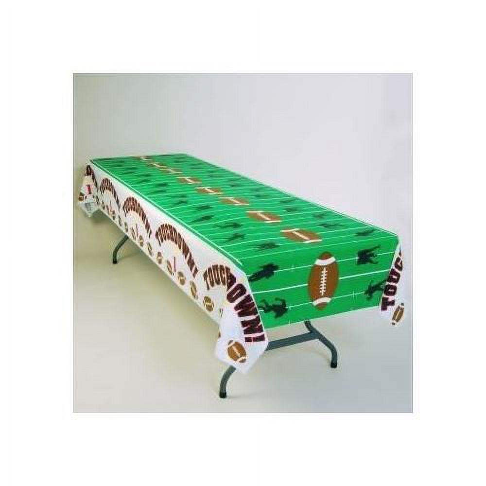 Touchdown Football Field Plastic Tablecloth 54" X 108" - Walmart.com