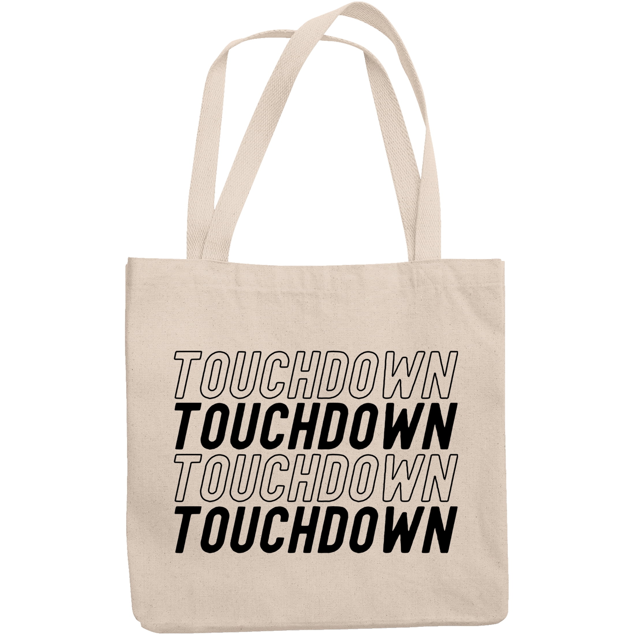 Touchdown, Football Themed Merch Gift, 12oz Canvas Tote Bag - Walmart.com