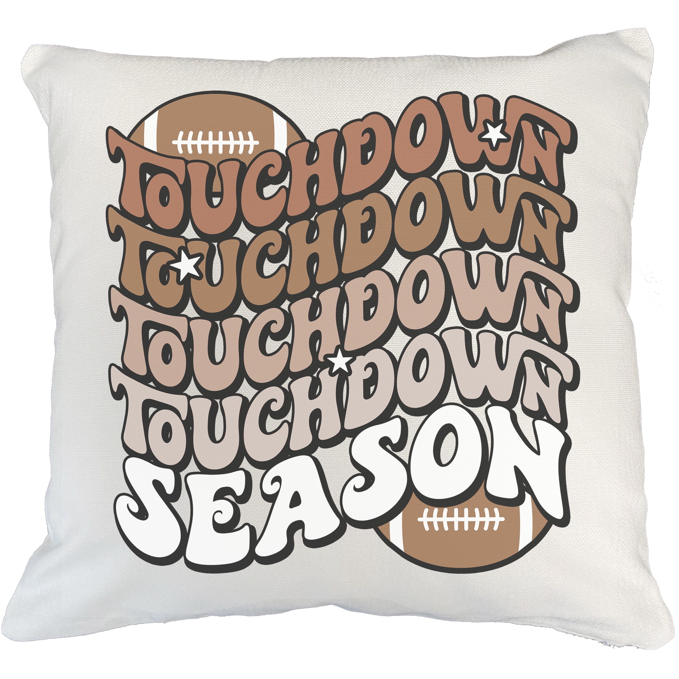 Touchdown Season, Football Themed, Groovy Retro Wavy Text Merch Gift ...