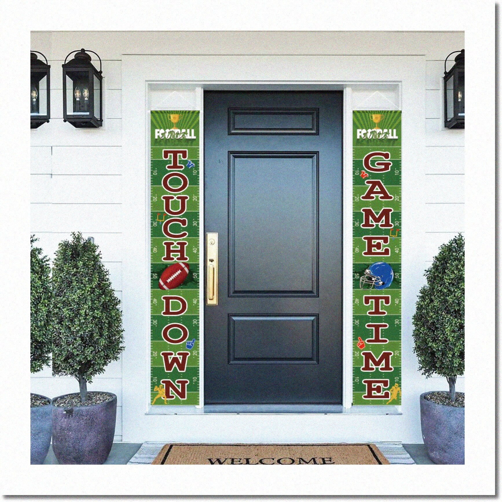 Touchdown Terrace - The Ultimate Football Welcome Porch Sign for Super ...