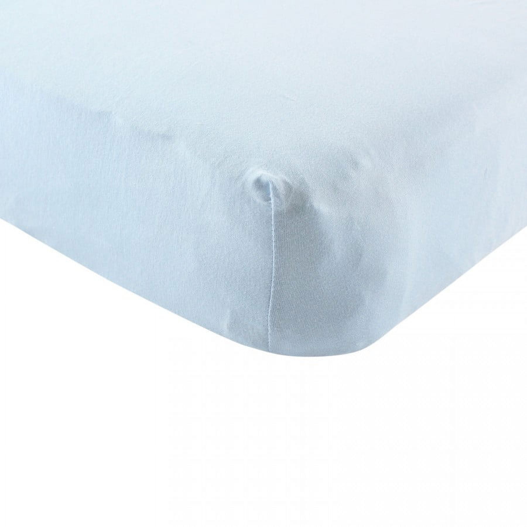 Touched by Nature Baby Boy Organic Cotton Crib Sheet, Light Blue, One ...