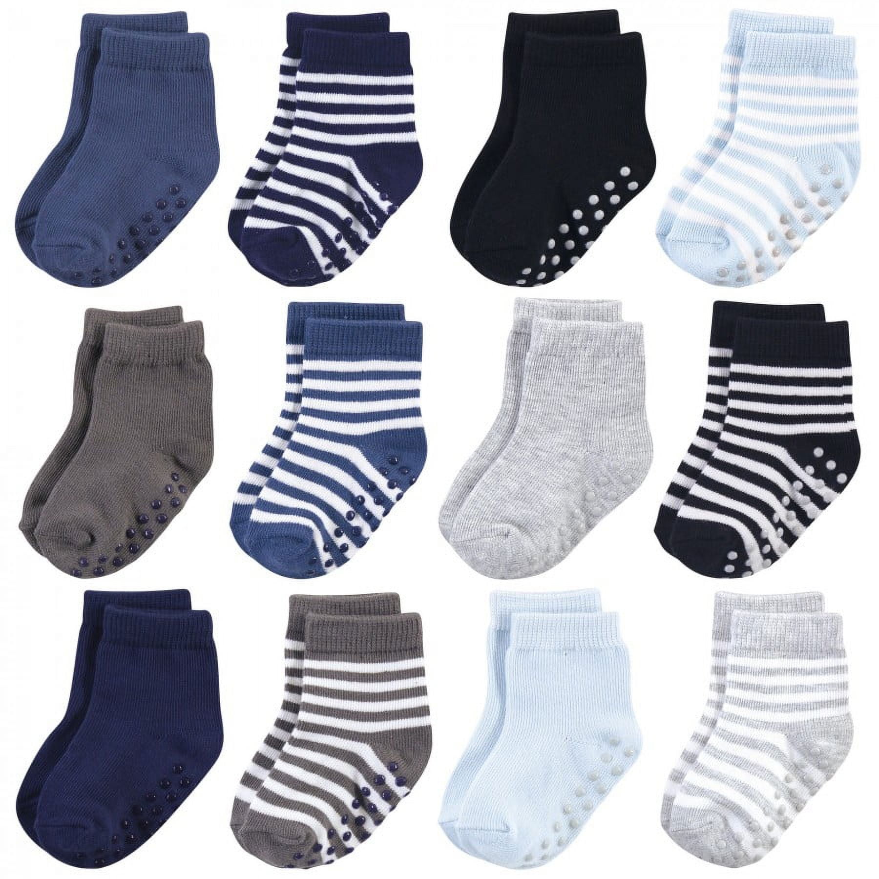 Touched by Nature Baby and Toddler Boy Organic Cotton Socks with Non ...