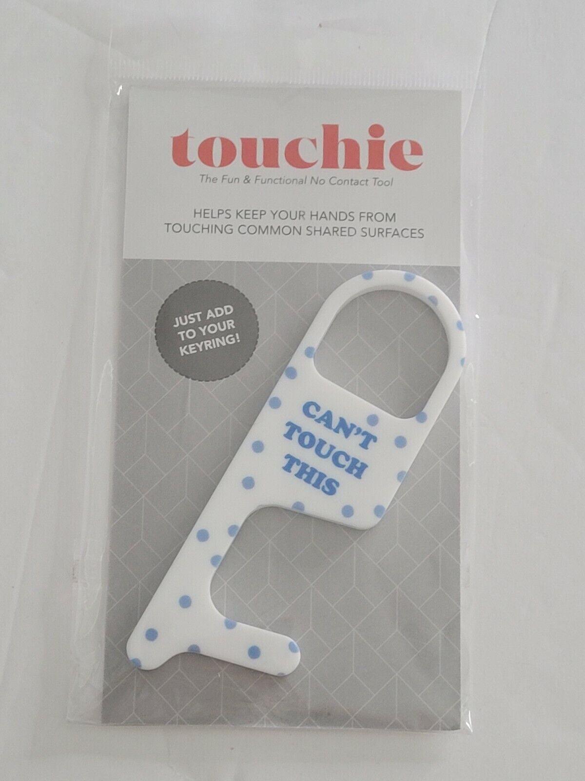Touchie No Contact Tool Reduce Contact Point Keyrings 3 Designs to ...