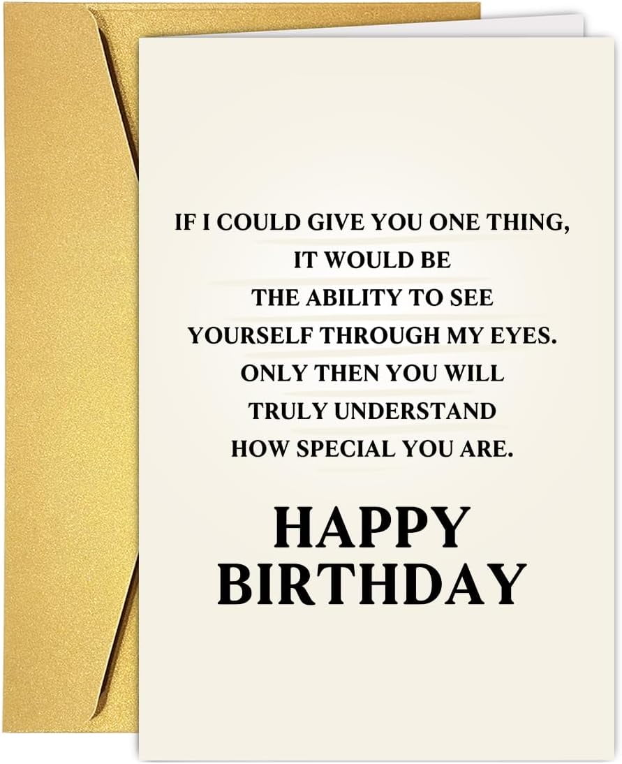 Touching Birthday Card - "If I Could Give You One Thing" Message ...