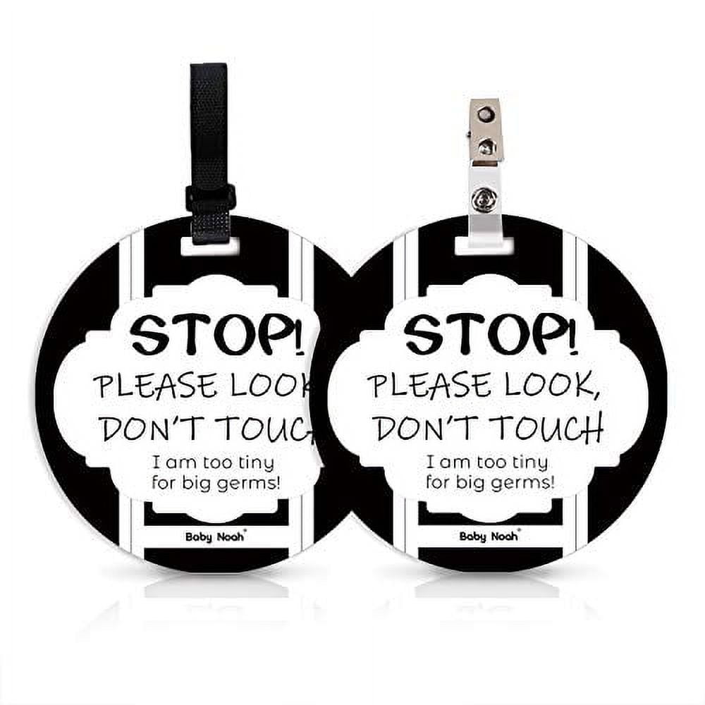 No Touching Newborn Baby Car Set Sign or Stroller Tag, Do Not Touch ...