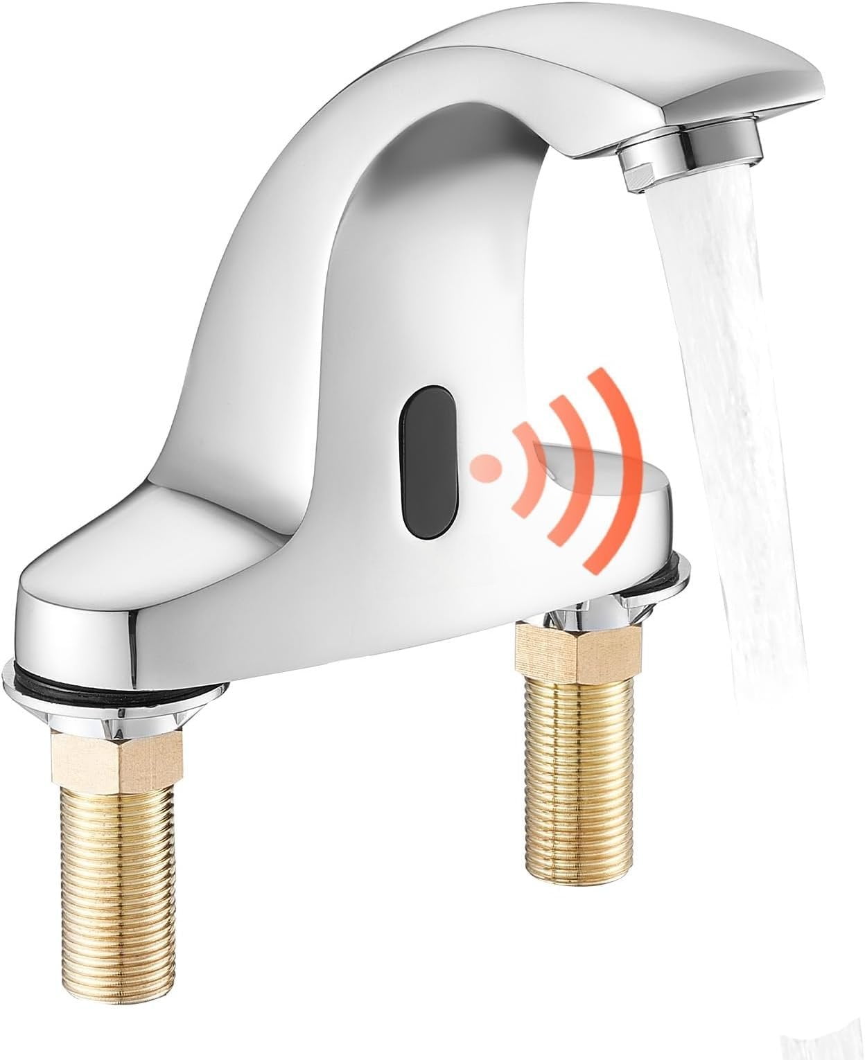 Touchless Bathroom Sink Faucet, Automatic Motion Sensor Restroom Toilet ...