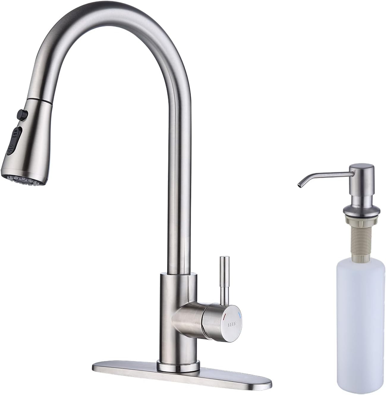 Touchless Kitchen Faucet with Pull Down Sprayer, Motion Sensor Kitchen ...